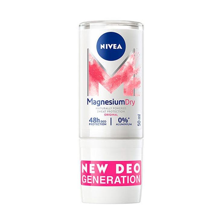 nivea magnesium dry original sin aluminio roll-on 50ml 48 horas - delaUz